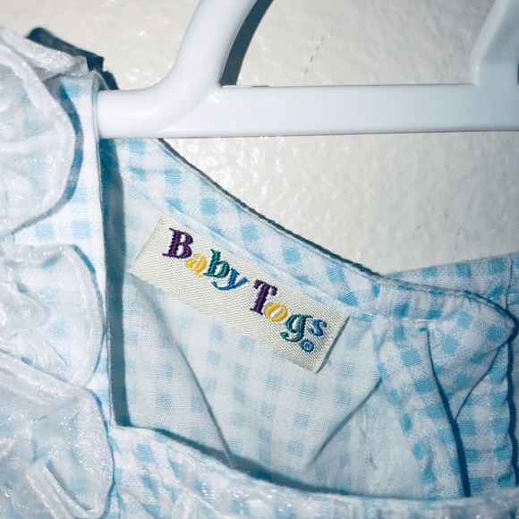 Baby Togs | Dresses | Baby Togs Size 4 Blue White Checkered Baby Doll ...